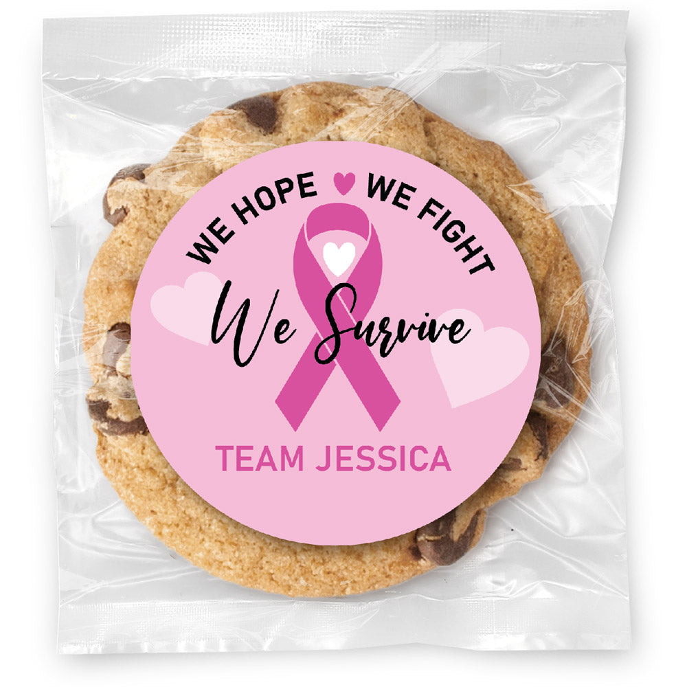 We Hope We Fight - Gourmet Cookie w/ Full Color Personalized sticker ...
