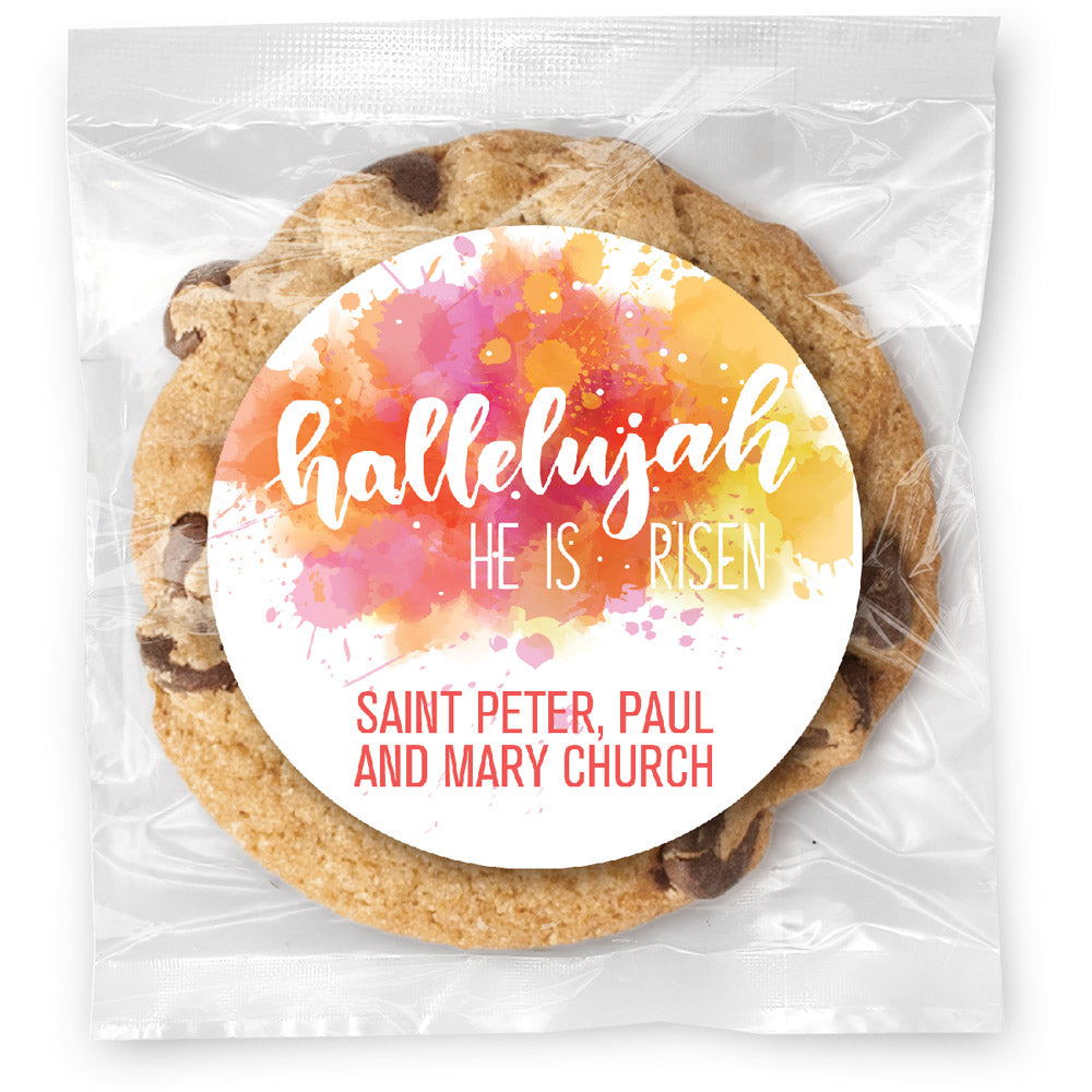 Hallelujah He has Risen - Gourmet Cookie w/ Full Color Personalized st ...