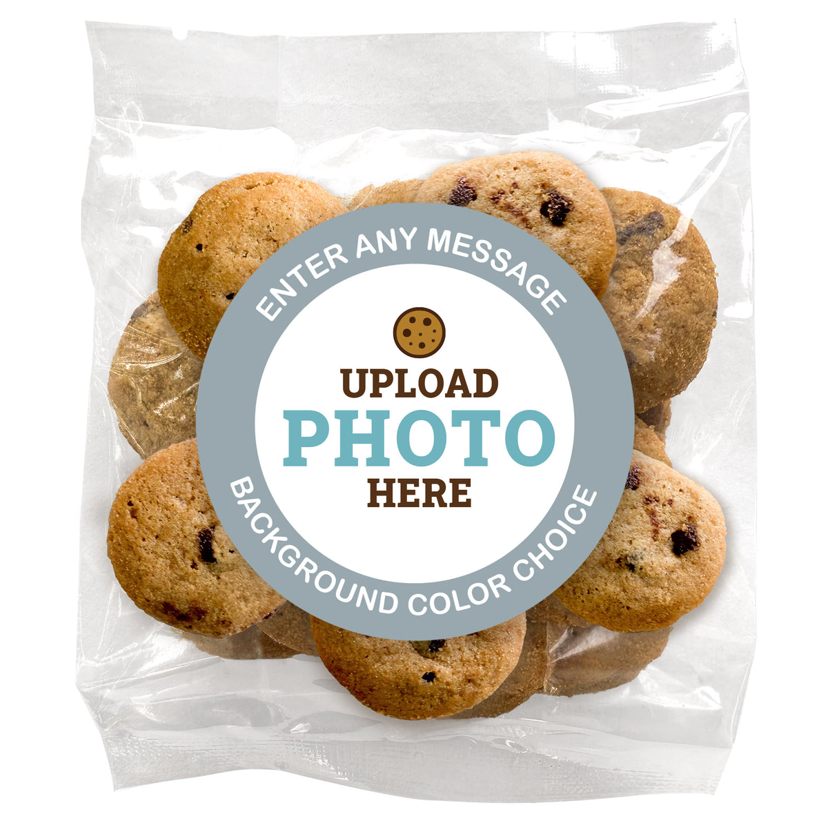 Bite-Sized Chocolate Chip Cookies (2 oz., approx. 16 cookies) W/ Full ...