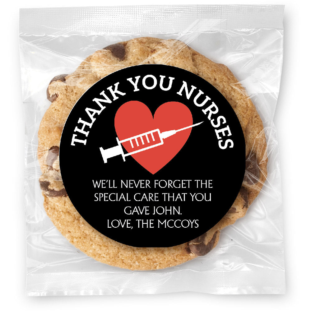 Thank you Nurses (message) - Gourmet Cookie w/ Full Color Personalized ...