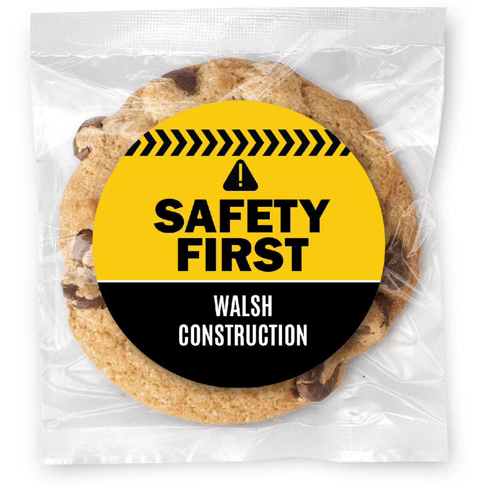 Safety First - Gourmet Cookie w/ Full Color Personalized sticker ...
