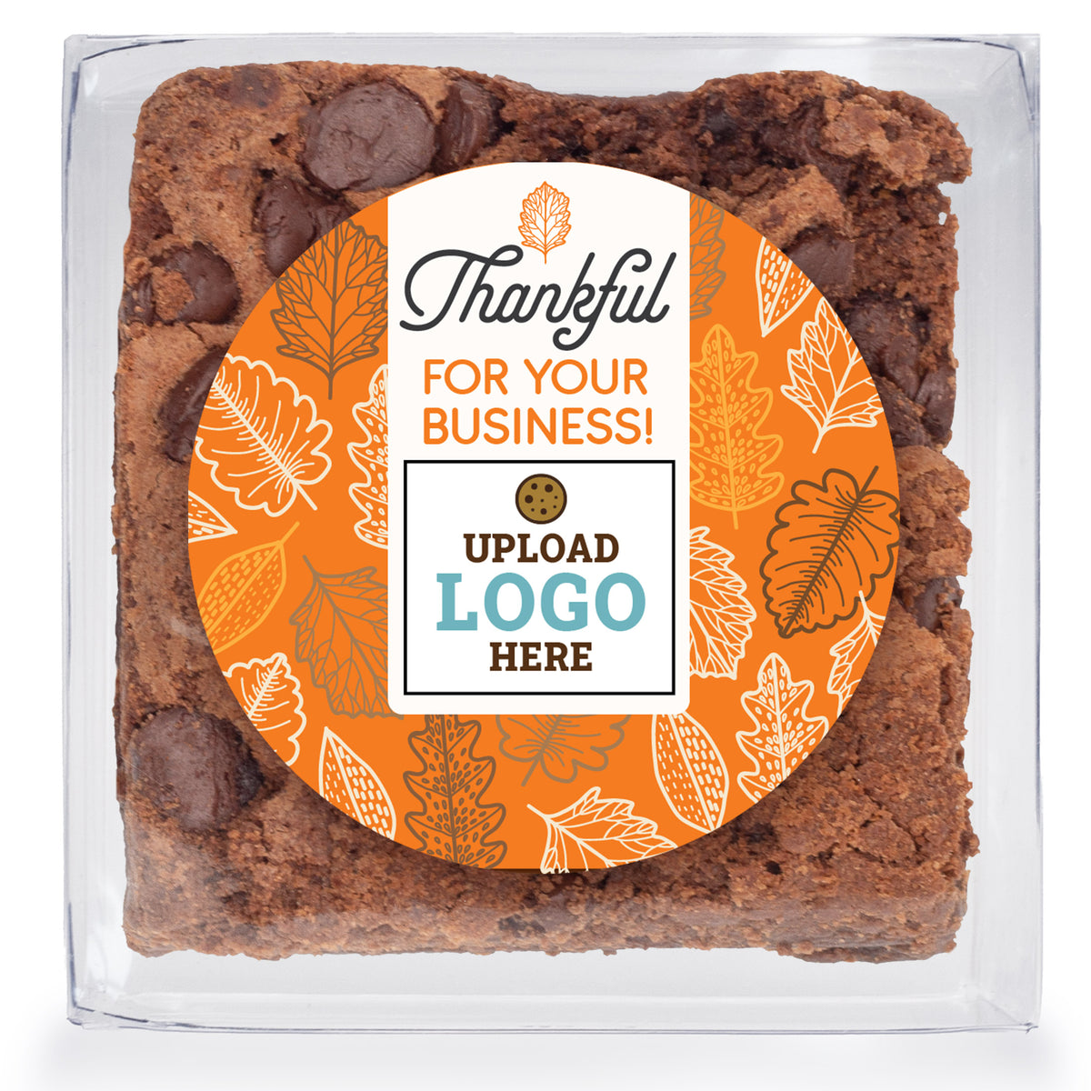 Thankful for your business (Logo Upload) - Chocolate Chip Fudge Browni ...