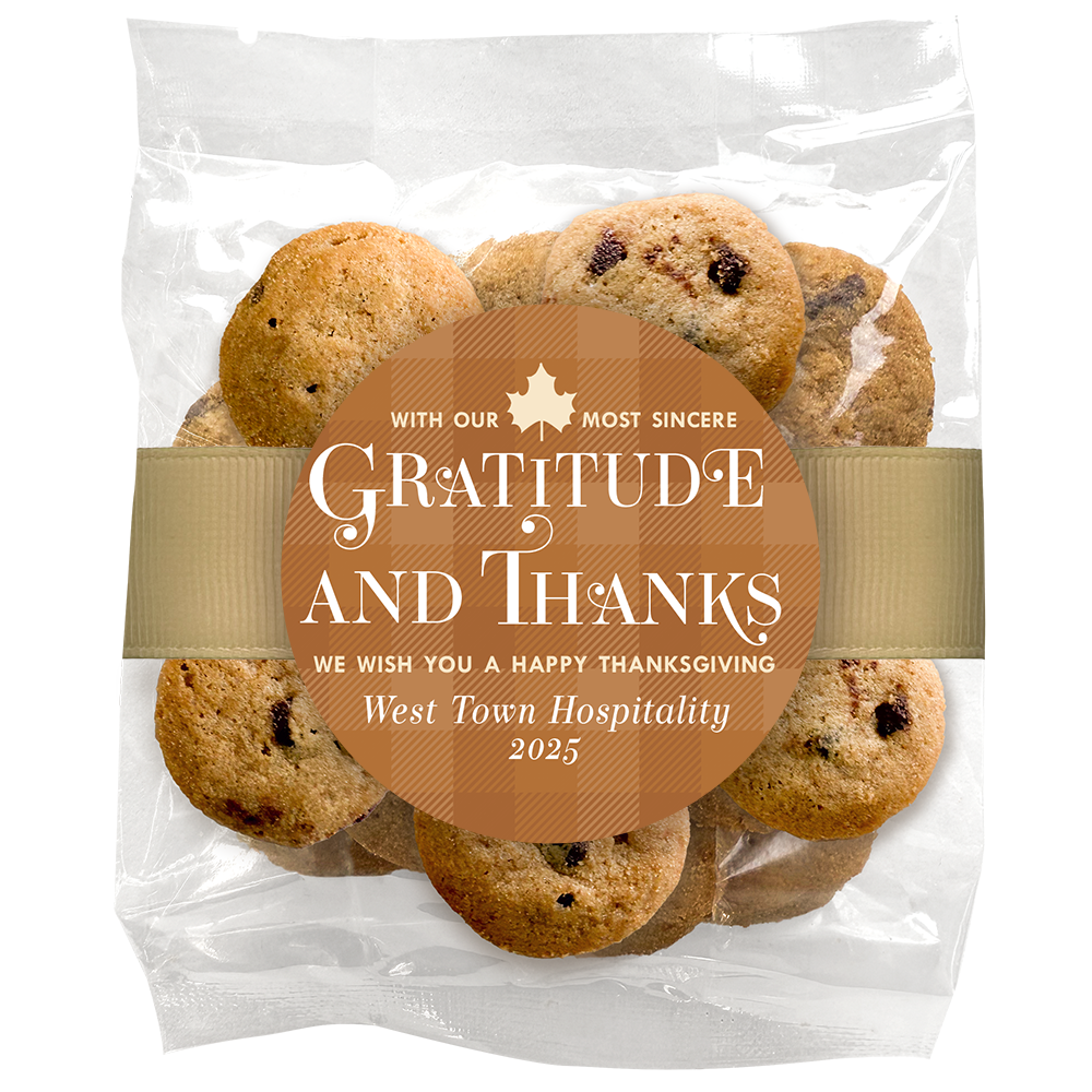 Bite-Sized Chocolate Chip Cookies (2 oz., approx. 16 cookies) W/ Full ...