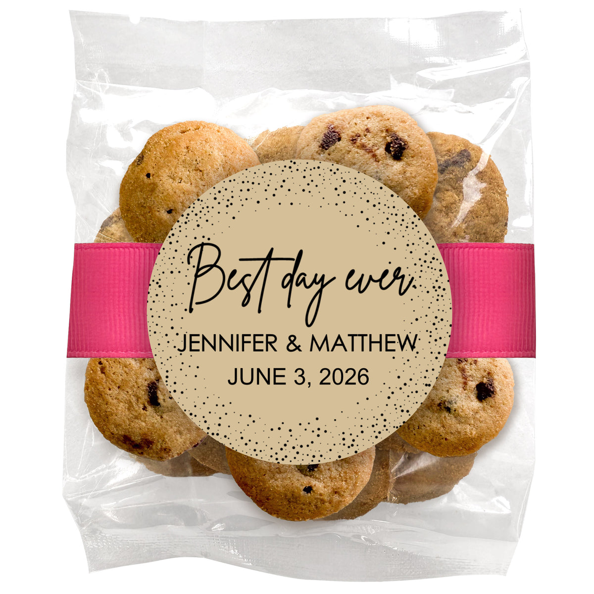 Bite-Sized Chocolate Chip Cookies (2 oz., approx. 16 cookies) W/ Full ...